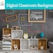 Digital Custom Classroom Background | Online Teaching Background ...