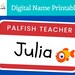 Digital Palfish Name Printable | Online Teaching Background | Palfish ...