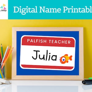 Digital Palfish Name Printable | Online Teaching Background | Palfish ...
