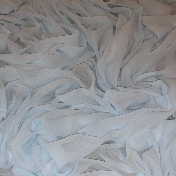 Ice Blue Chiffon - Etsy