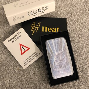 Double Arch Rechargeable USB Electric Pulse Plasma Metal Lighter Gift ...