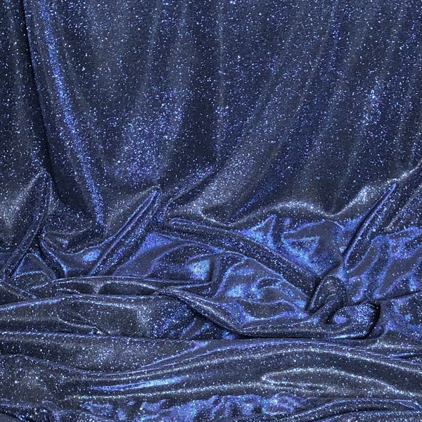 Blue Lurex Fabric - Etsy