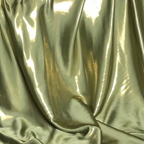 1 Meter Shiny Pearl Peach/gold Wet Look Shimmer Satin Fabric - Etsy