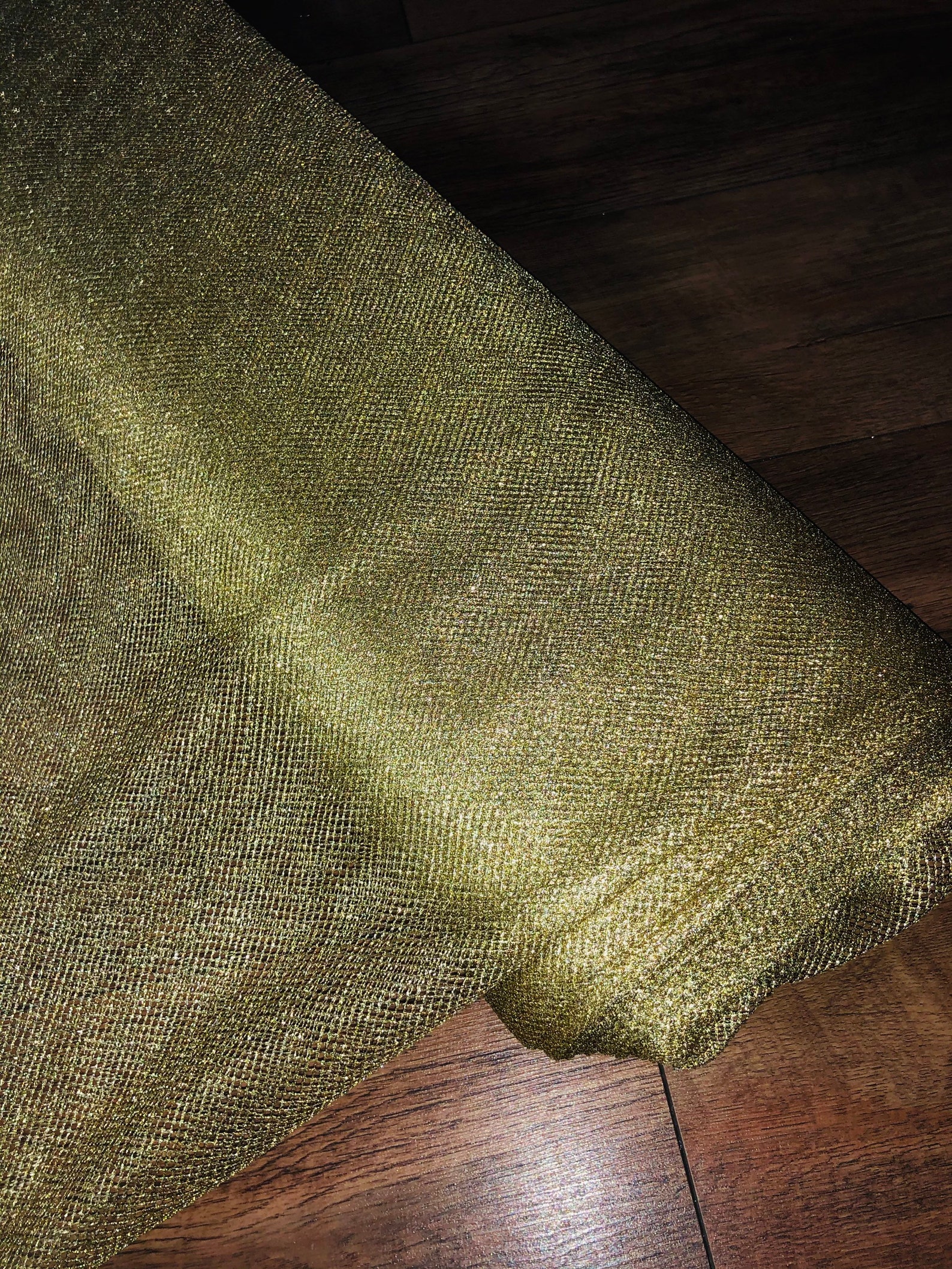 1 Meter Gold Sparkly Metallic Fish Net Chain Mail Mesh Fabric - Etsy