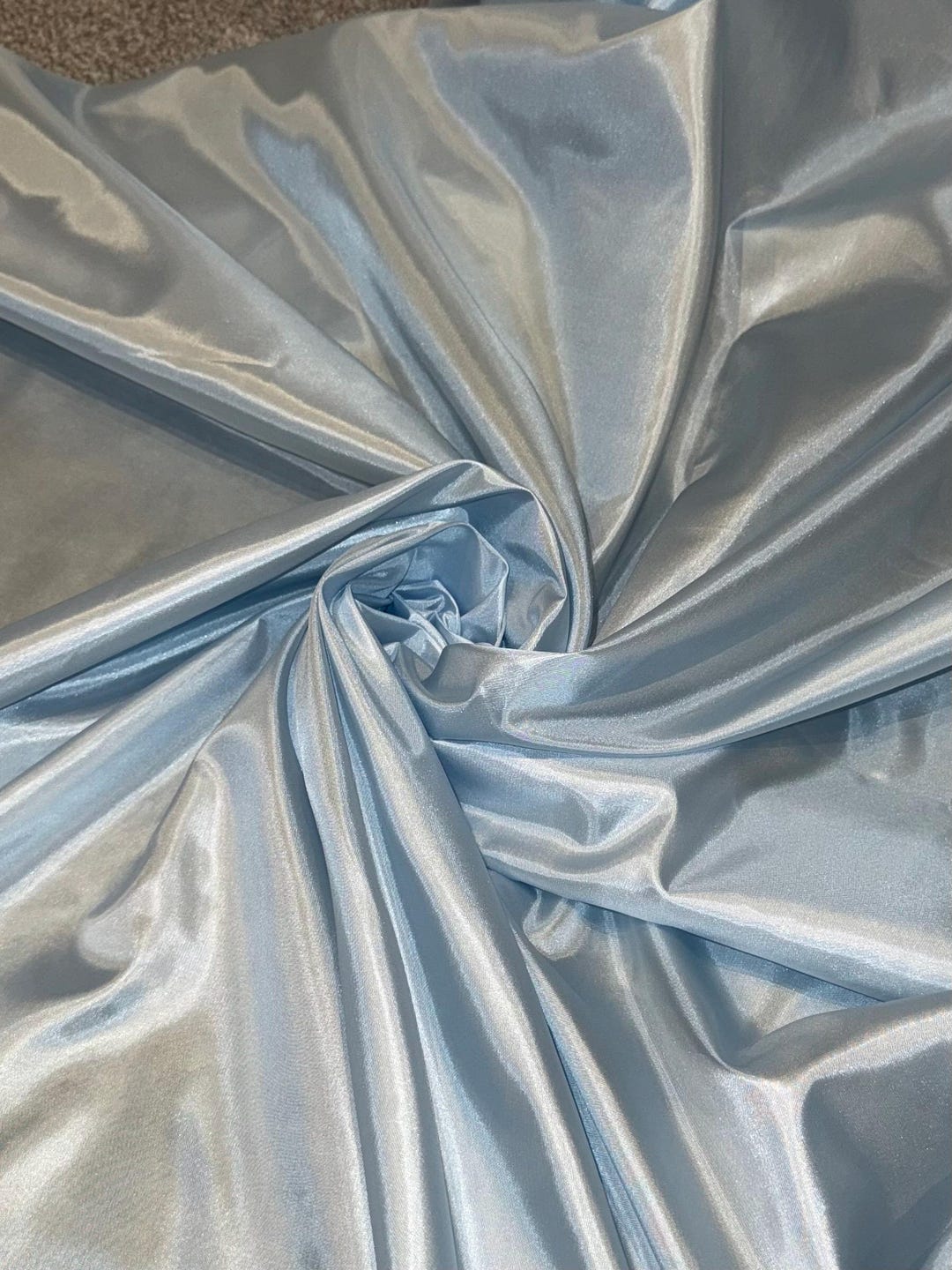 1 Meter Sky Blue Shiny Silky Habotai Lining Fabric 150cm Wide - Etsy