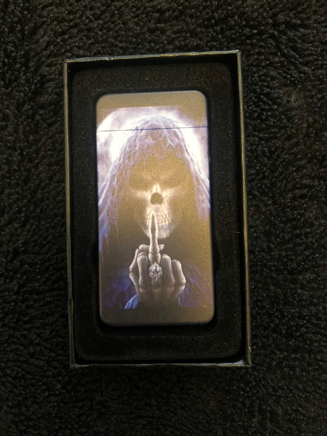 Double Arch Rechargeable USB Electric Pulse Plasma Metal Lighter Gift ...