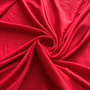 1 Meter Red Soft 100% Polyester Lining Fabric 45” Wide Matt Finish - Etsy