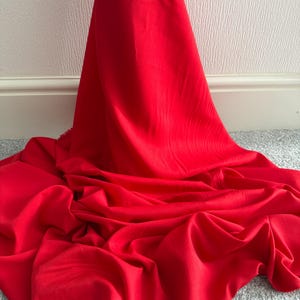 1 Meter Red Soft 100% Polyester Lining Fabric 45” Wide Matt Finish - Etsy