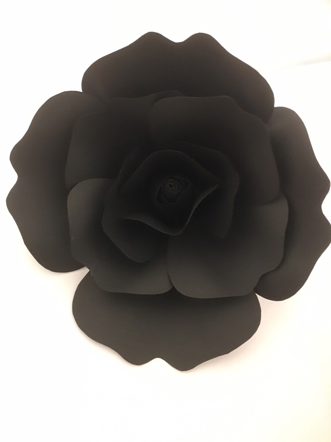 Black Paper Flower Rose - Etsy
