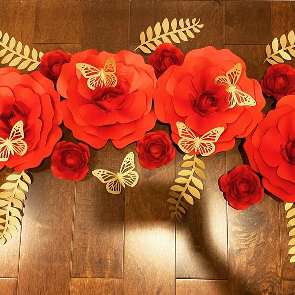 Paperflowerbackdrop - Etsy