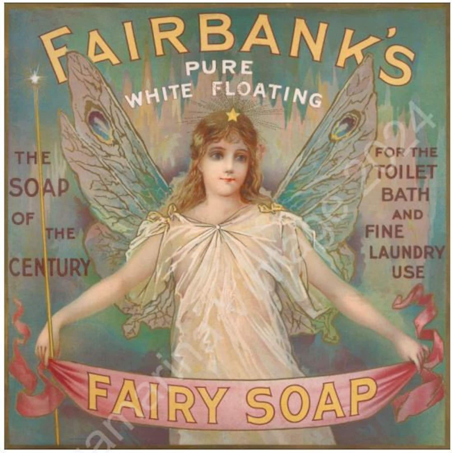 Beautiful FAIRBANKS FAIRY SOAP Ad Reproduction Fine Art Print - Etsy