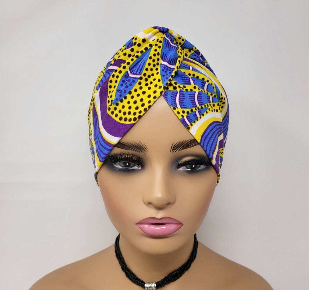 African Print Twisted Turban - Etsy