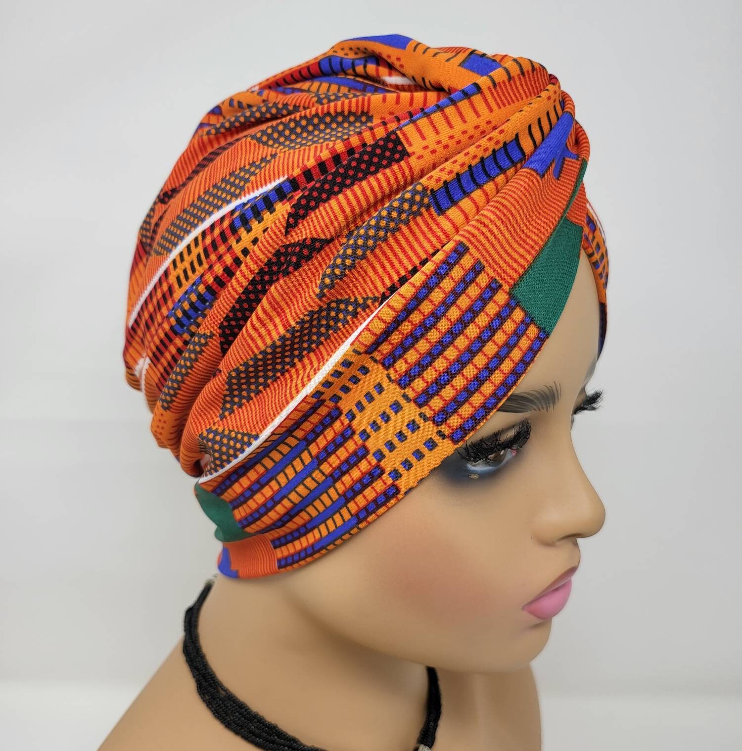 Kente African Print Twisted Turban - Etsy