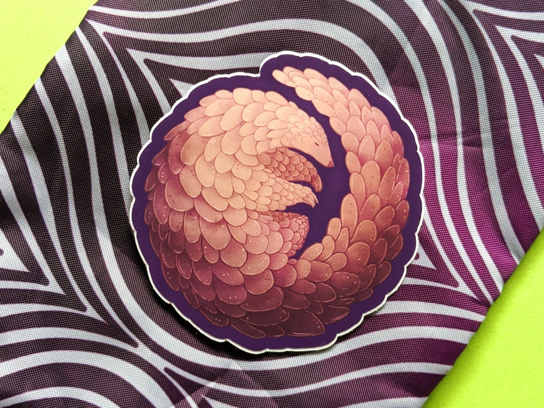 Pangolin Sticker, Endangered Species, Vinyl Sticker, Cute Sticker ...