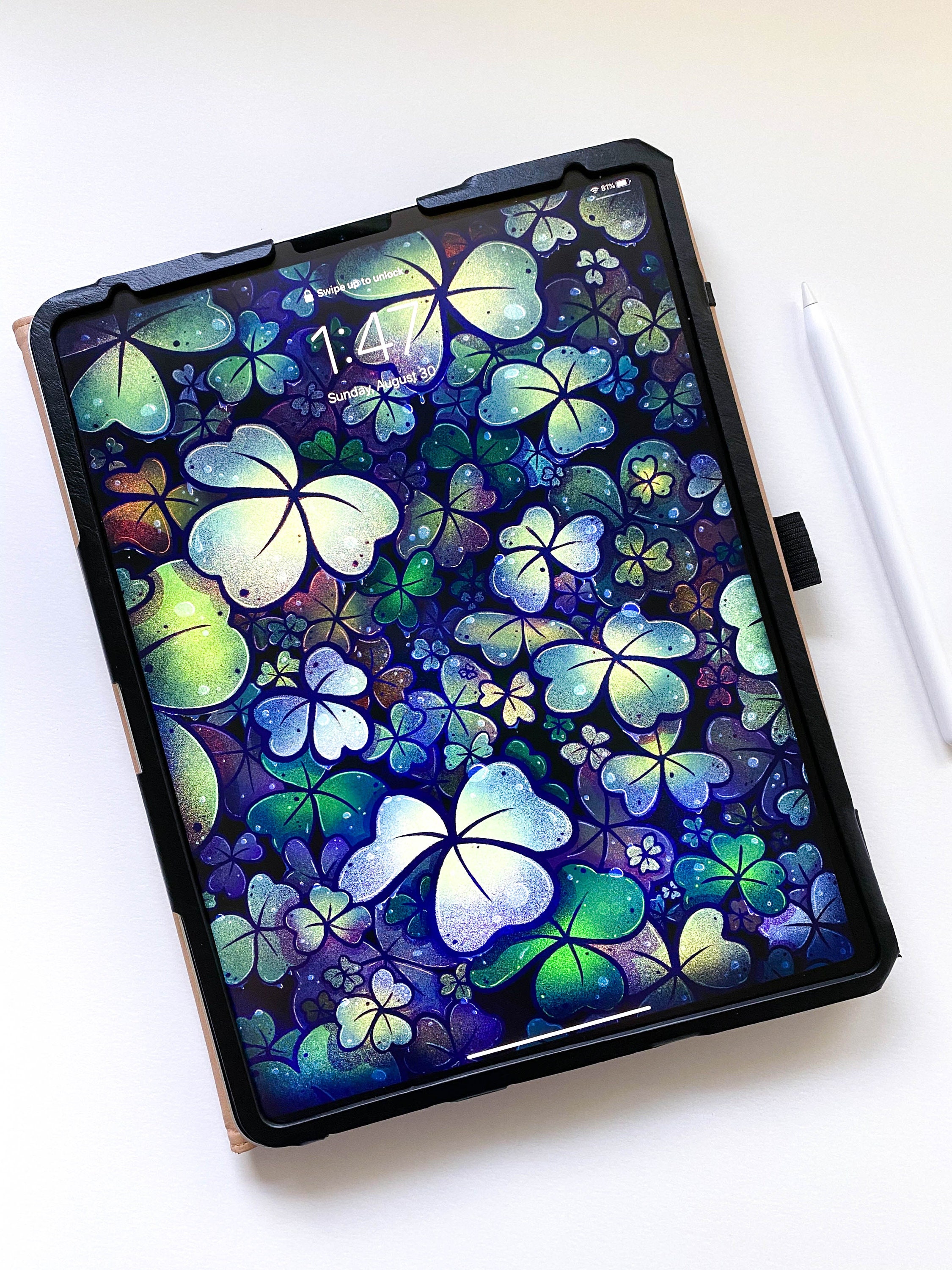 Clover Phone Wallpaper / DIGITAL DOWNLOAD / Tablet Wallpaper / | Etsy