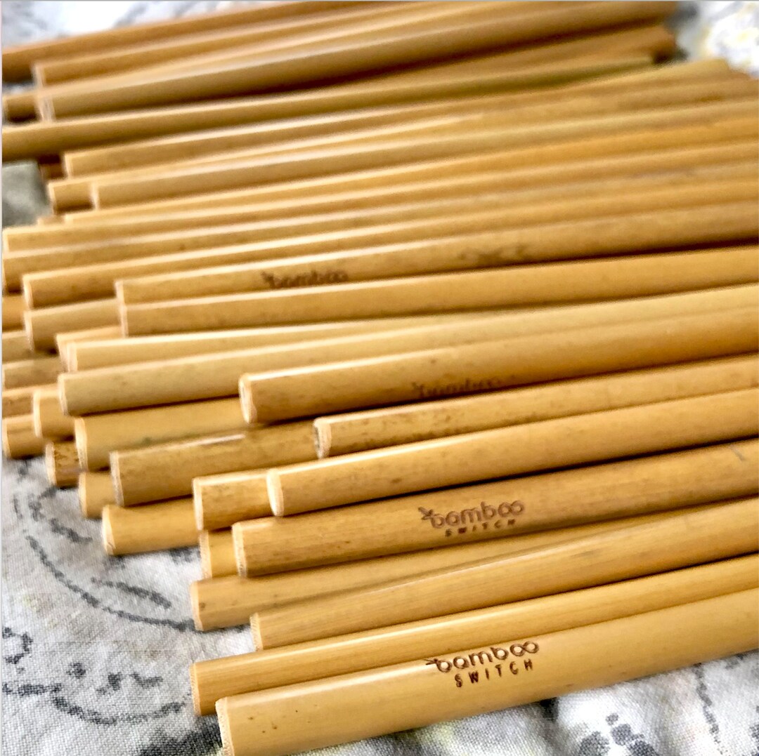 50x Bamboo Straws Reusable Eco Friendly Plastic Free - Etsy