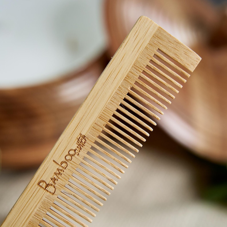 Bamboo Pocket Comb | Zero Waste Travel Hair Comb - Etsy 日本