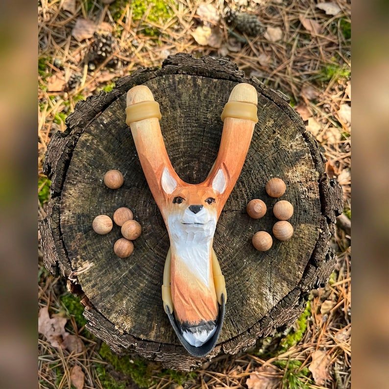 Wooden Animal Slingshot Toy for Kids: Outdoor Elastic Catapult - Etsy