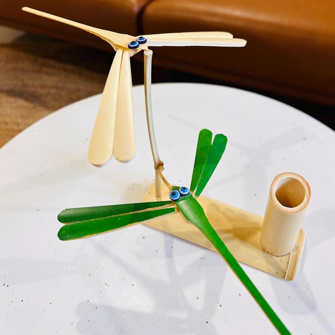 Bamboo Self Balancing Dragonfly Fidget Stabilizer Toy Balance Toy Desk ...