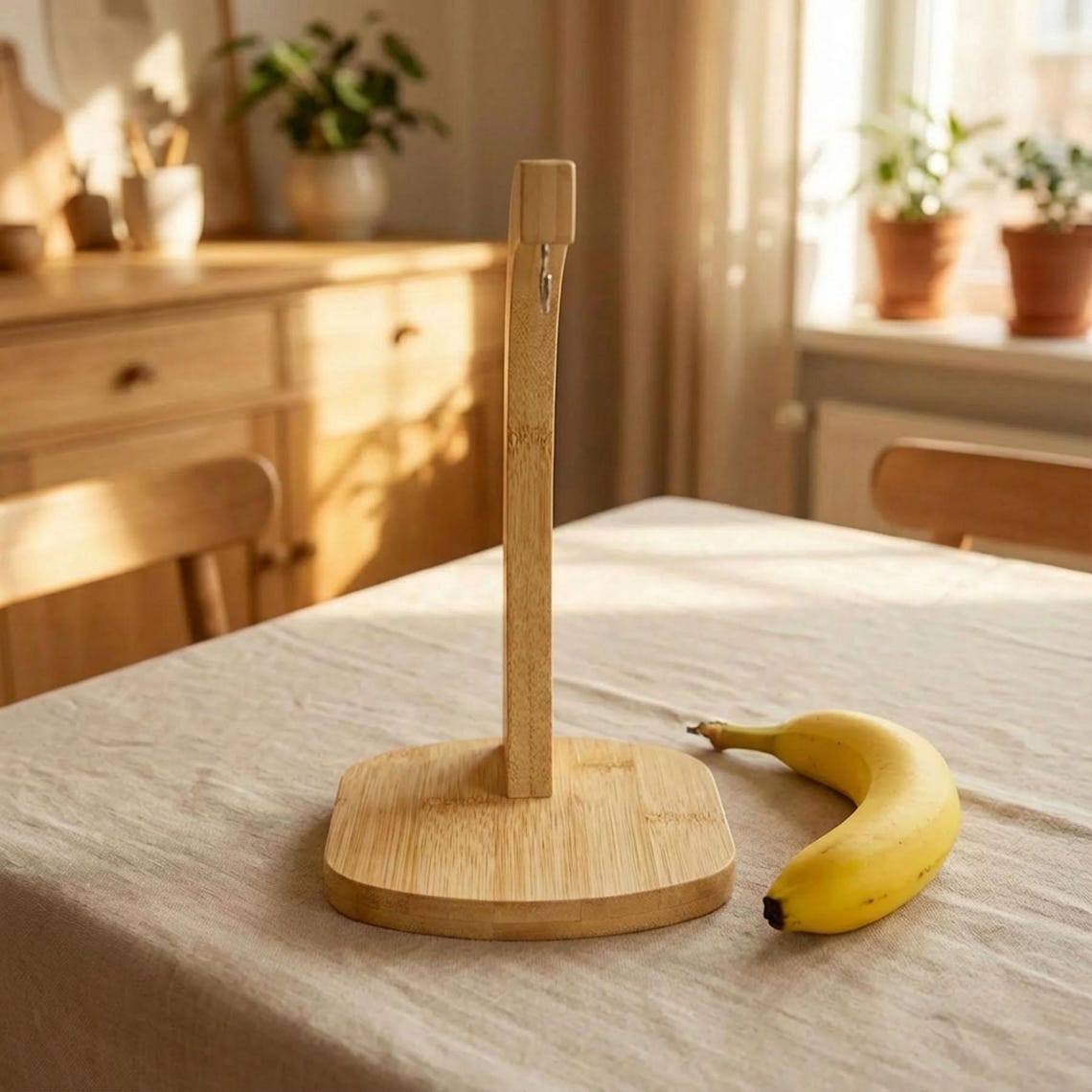 Bamboo Banana Hanger Stand for Kitchen Countertop: Fruit Holder Hook - Etsy