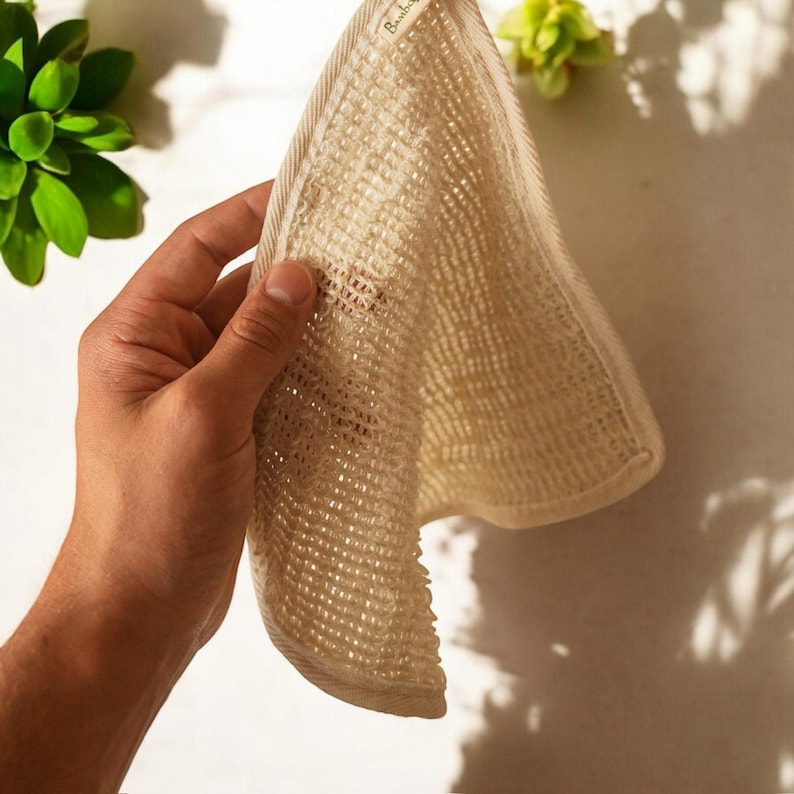 5x Sisal Exfoliating Washcloth Towel: Plant-based Sustainable Bath ...