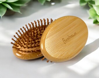Travel Mirror and Brush | Compact Hairbrush | Cute | Kawaii | Foldable ...