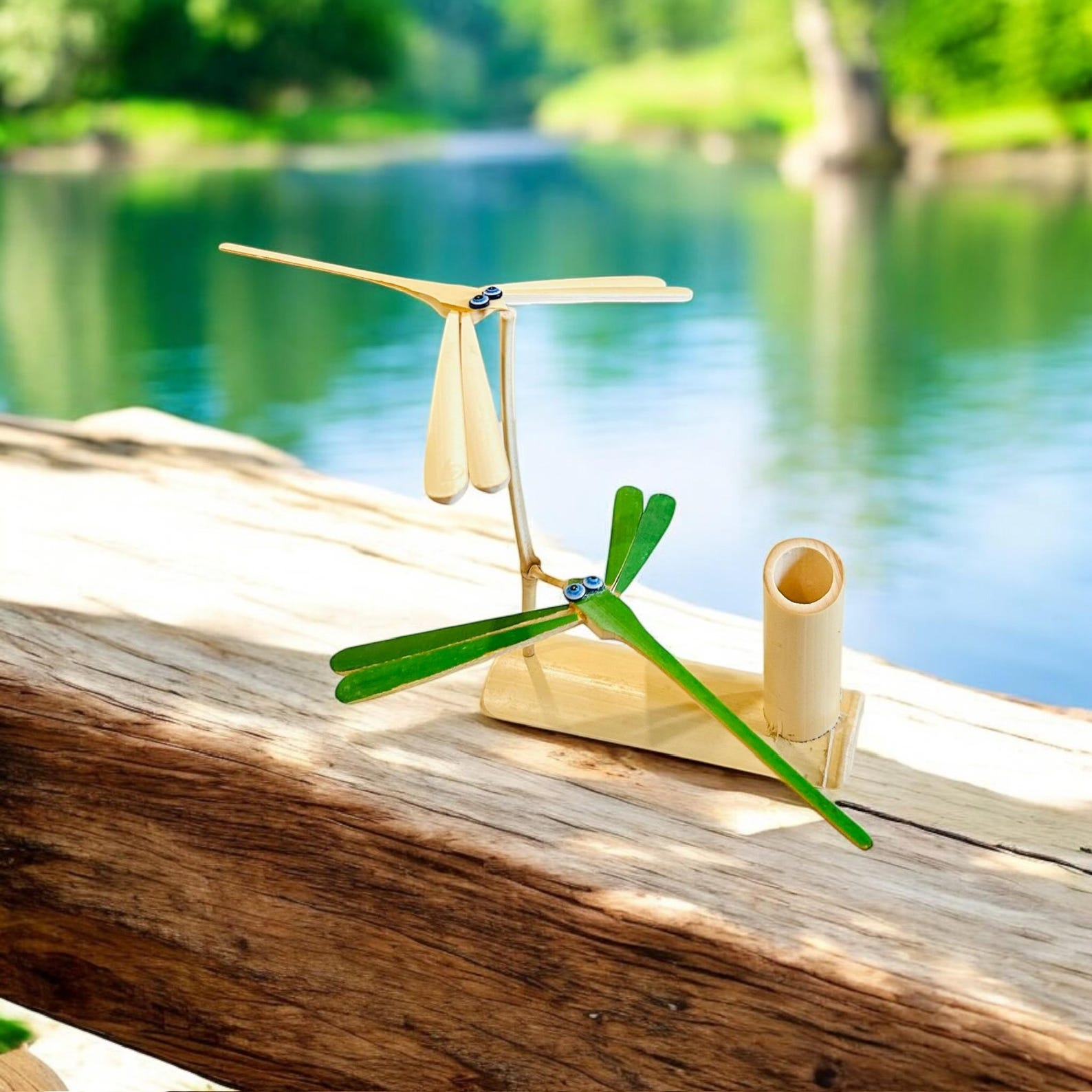 Bamboo Self-balancing Dragonfly Set - Etsy