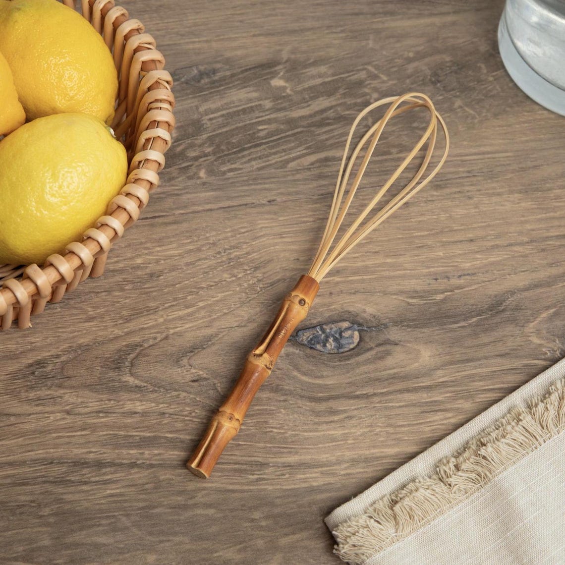 Bamboo Root Whisk | Kitchen Essential Tool | Baking & Cooking - Etsy