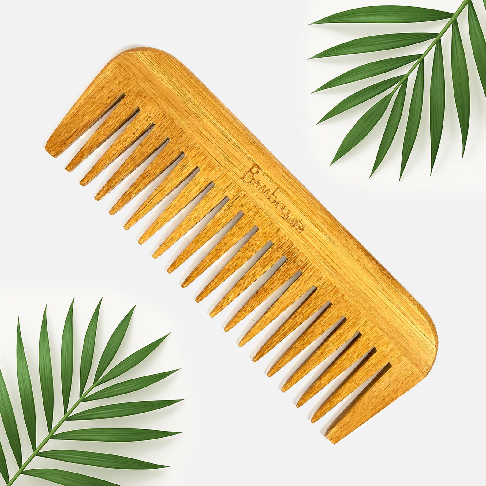 Eco Friendly Bamboo Wide Tooth Comb: Detangling Hair Accessory - Etsy