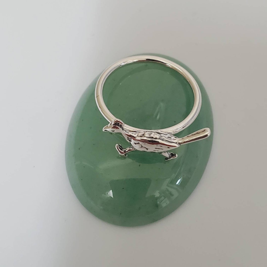 Sterling Silver Roadrunner Ring | Simple Ring | Roadrunner Ring Size 6 ...