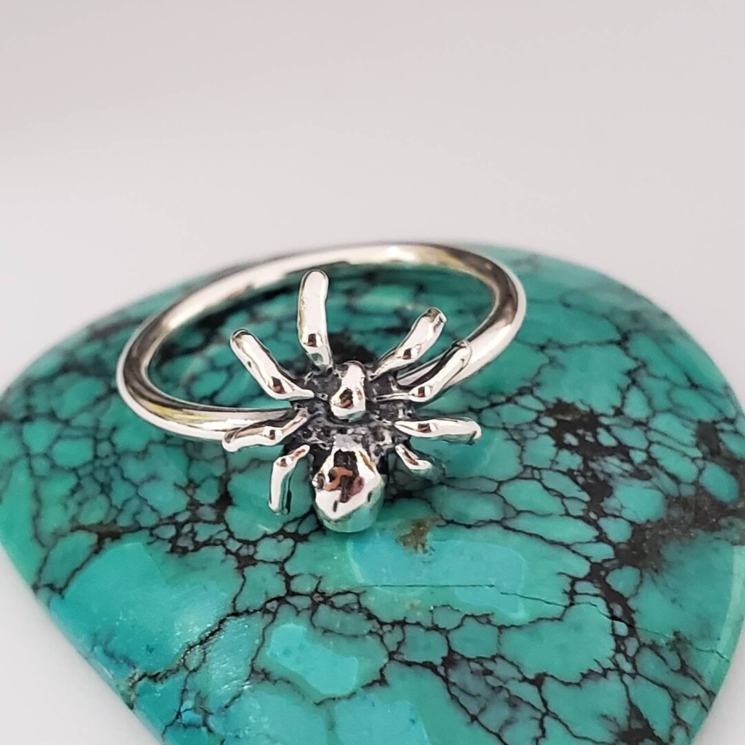 Q925 Spider Sterling Silver Ring | Spider Ring Available Any Sizes From ...