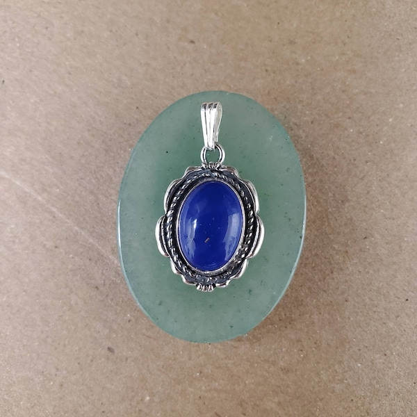Blue Stone Pendant - Etsy