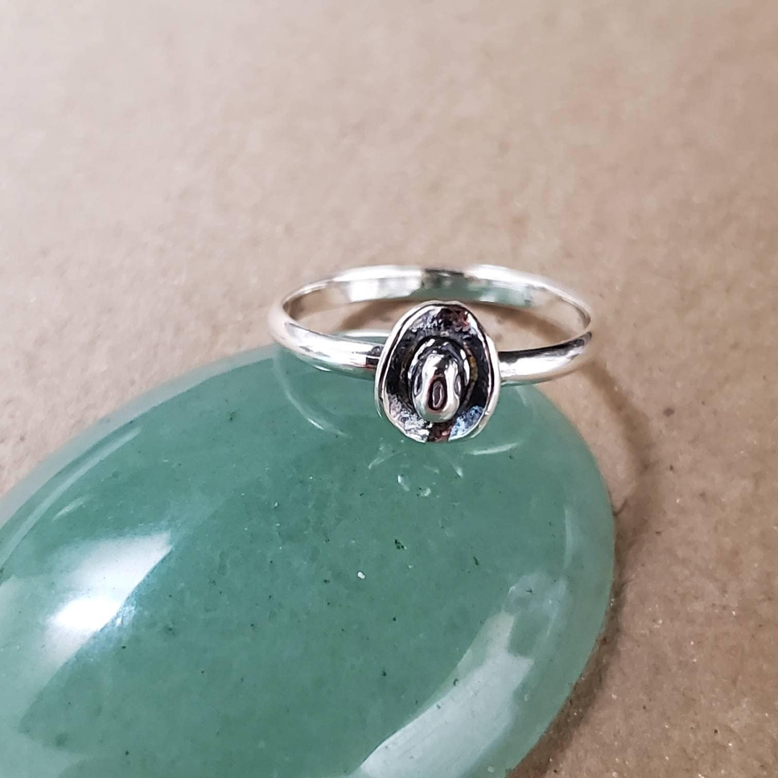 Q925 Small Western Cowboy Hat Ring Lady Ring Size 6 to 9 US - Etsy