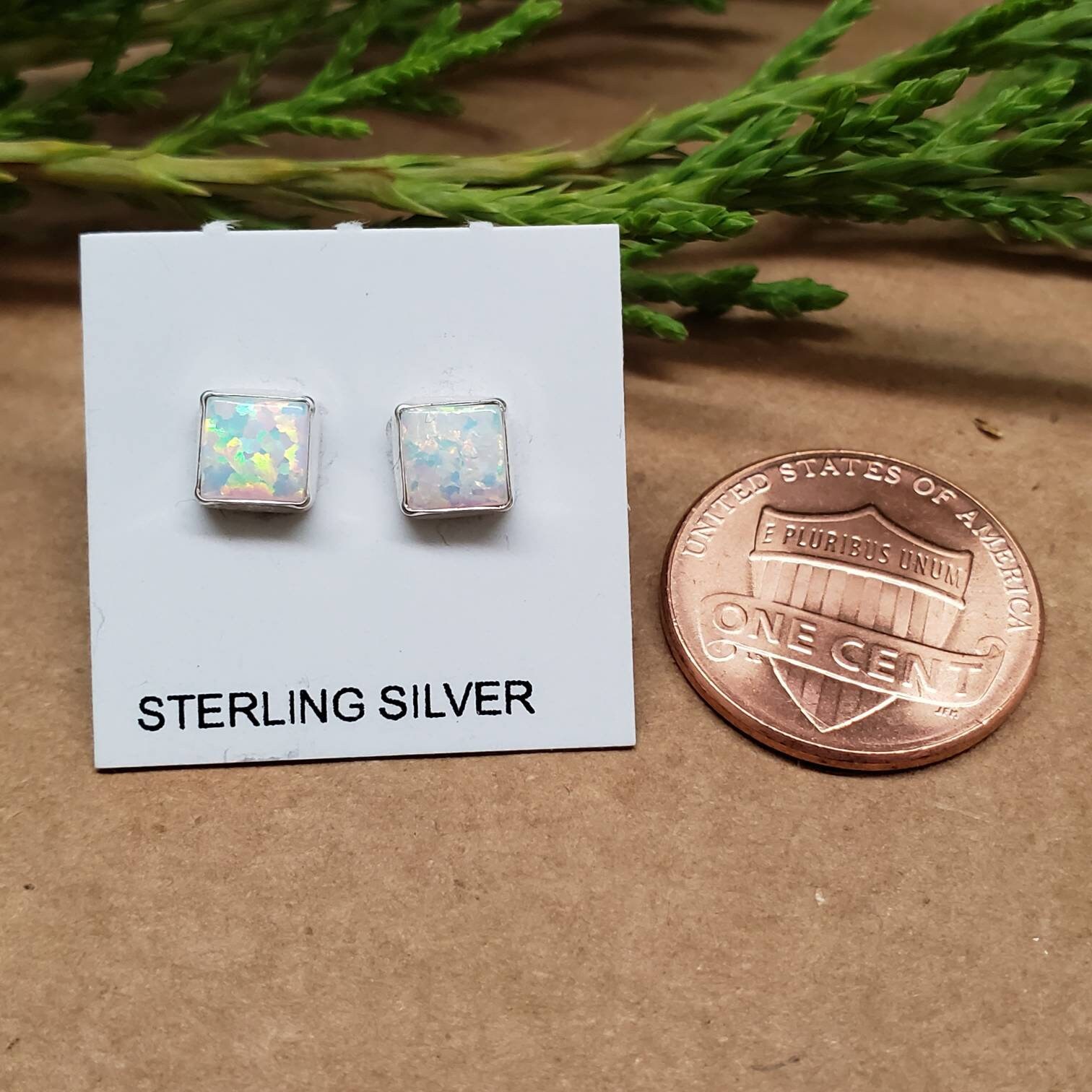 Sterling Silver Fire Opal Studs | Mini Opal | Opal Stud Earrings | 5mm ...