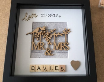 Wedding Box Frame - Etsy UK