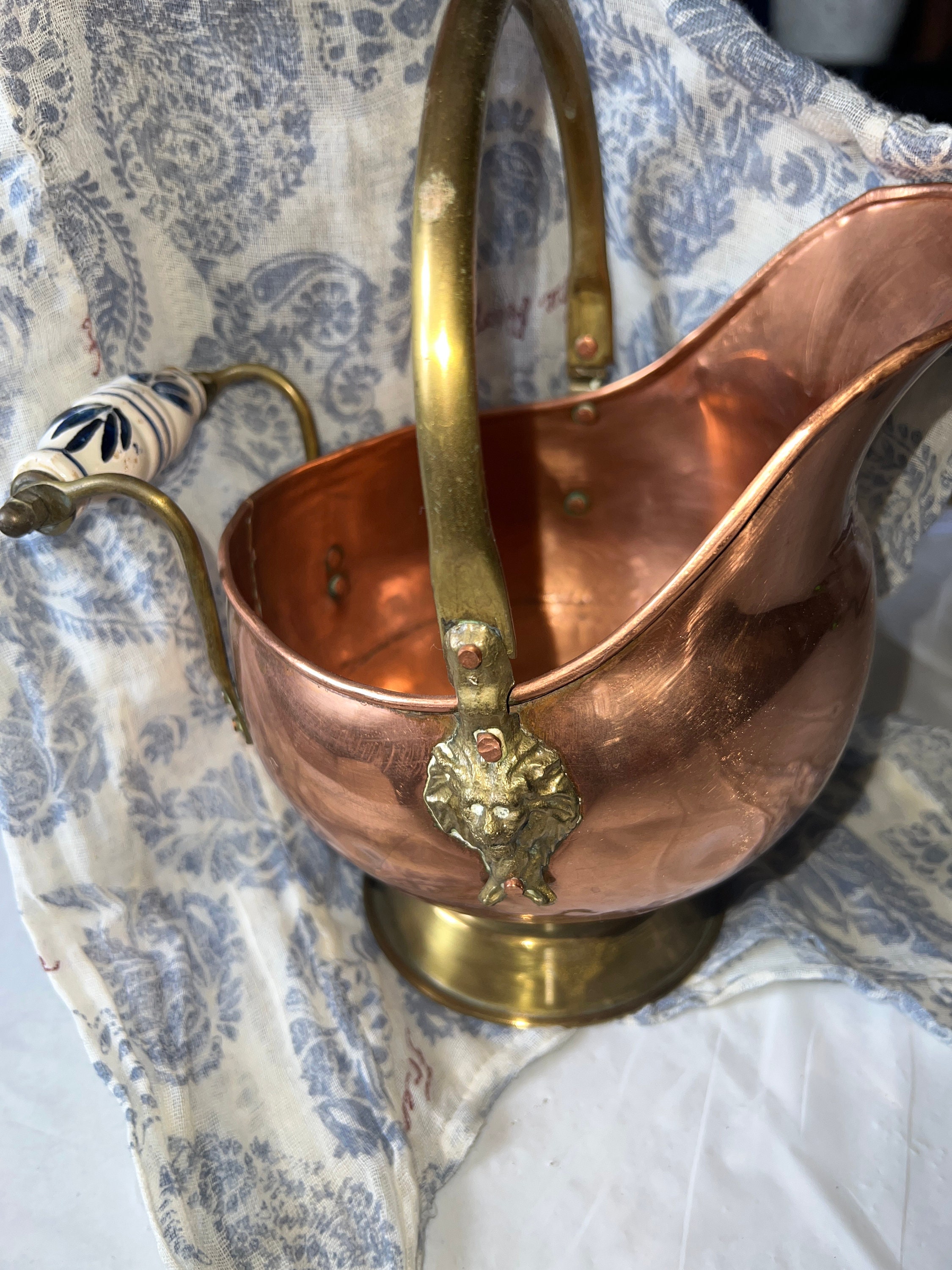 Vintage Copper/brass Coal/ash Scuttle - Etsy