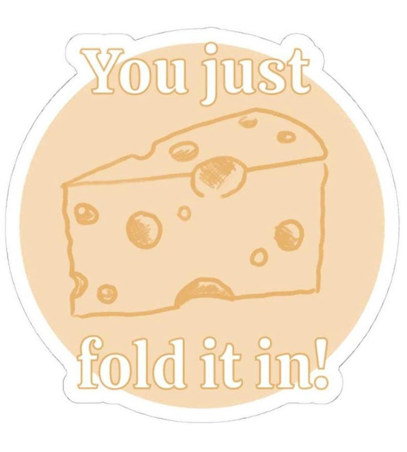Schitts Creek Glossy Sticker Fold in the Cheese - Etsy