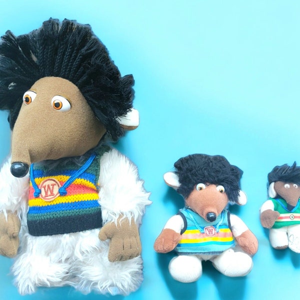 CHICKEN RUN Stuffed Animal Teddy Bear Fowler Ginger Rocky Babs Mac ...