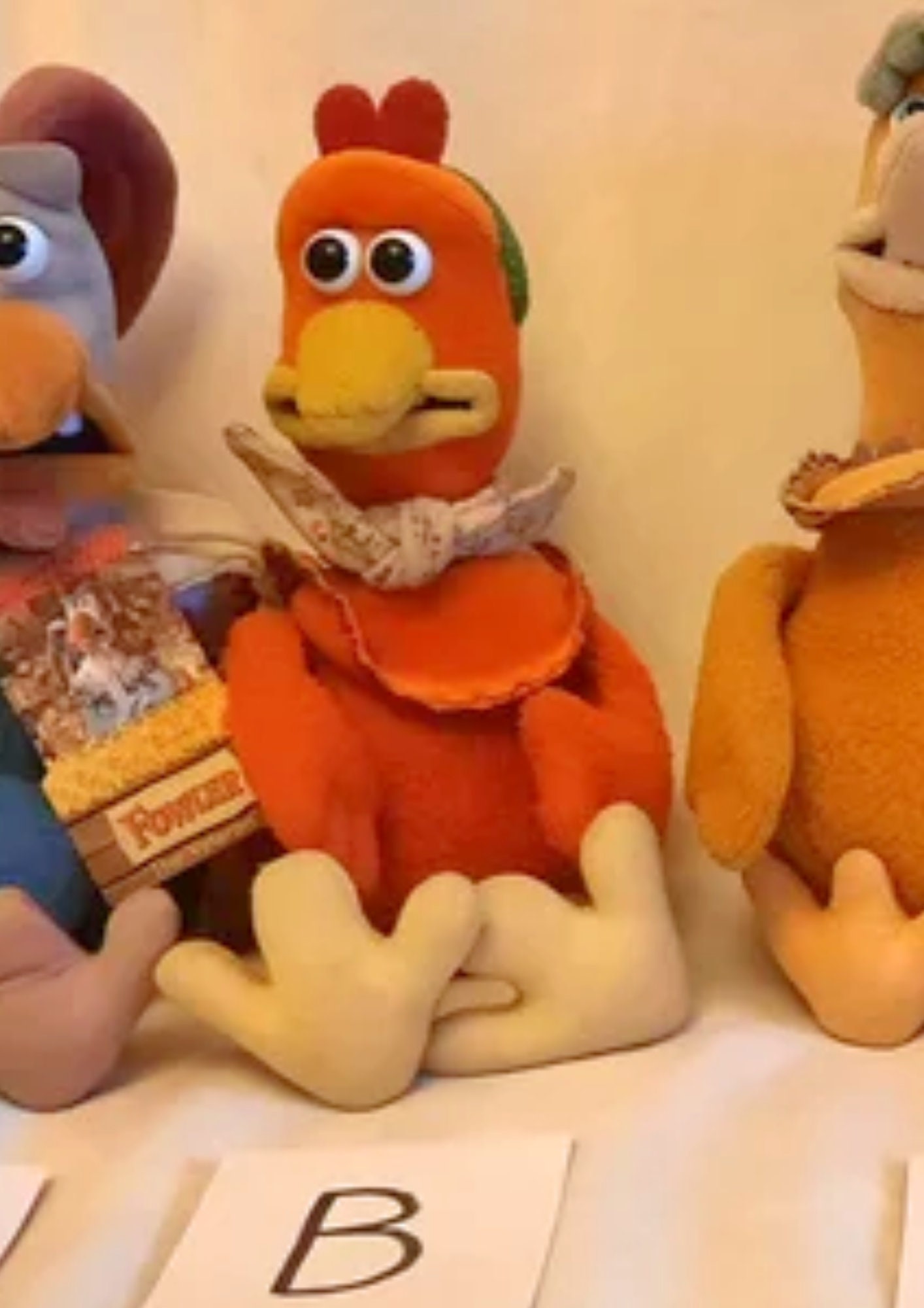 CHICKEN RUN Plush Toy Chicken Stuffed Animal Rocky Babs Ginger Fowler ...