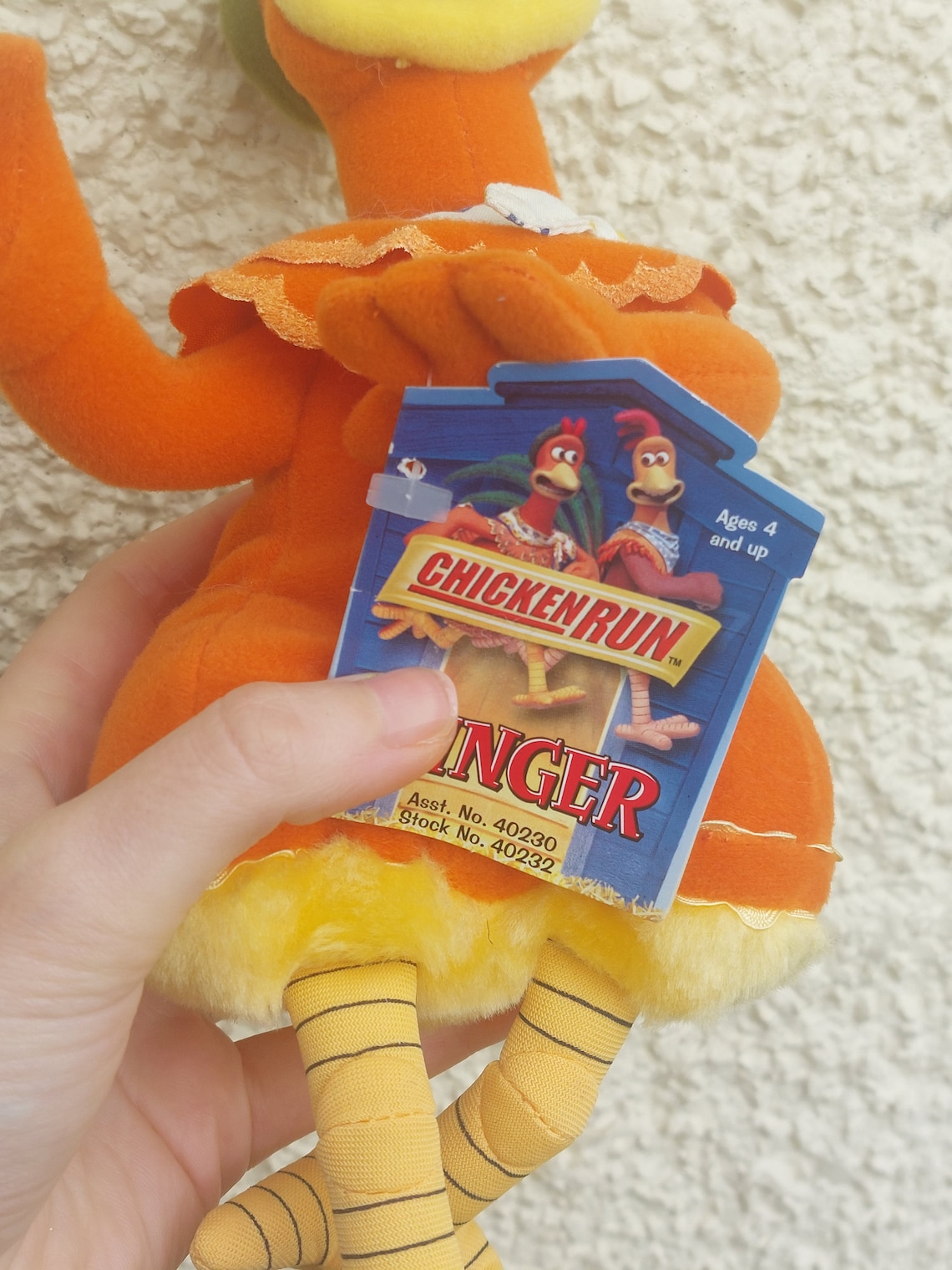 CHICKEN RUN Plush Toy GINGER Chicken Lover Gift Stuffed Animal Rooster ...