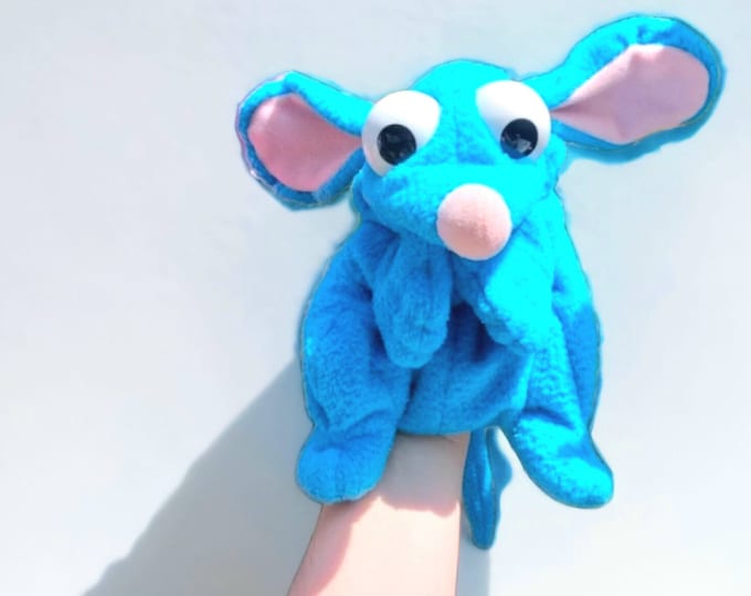 Vintage PUPPET Bear in the Big Blue House Blue Mouse Tutter Nostalgic ...