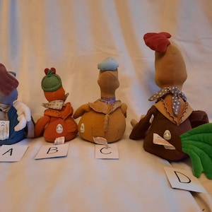 CHICKEN RUN Plush Toy Chicken Stuffed Animal Rocky Babs Ginger Fowler ...