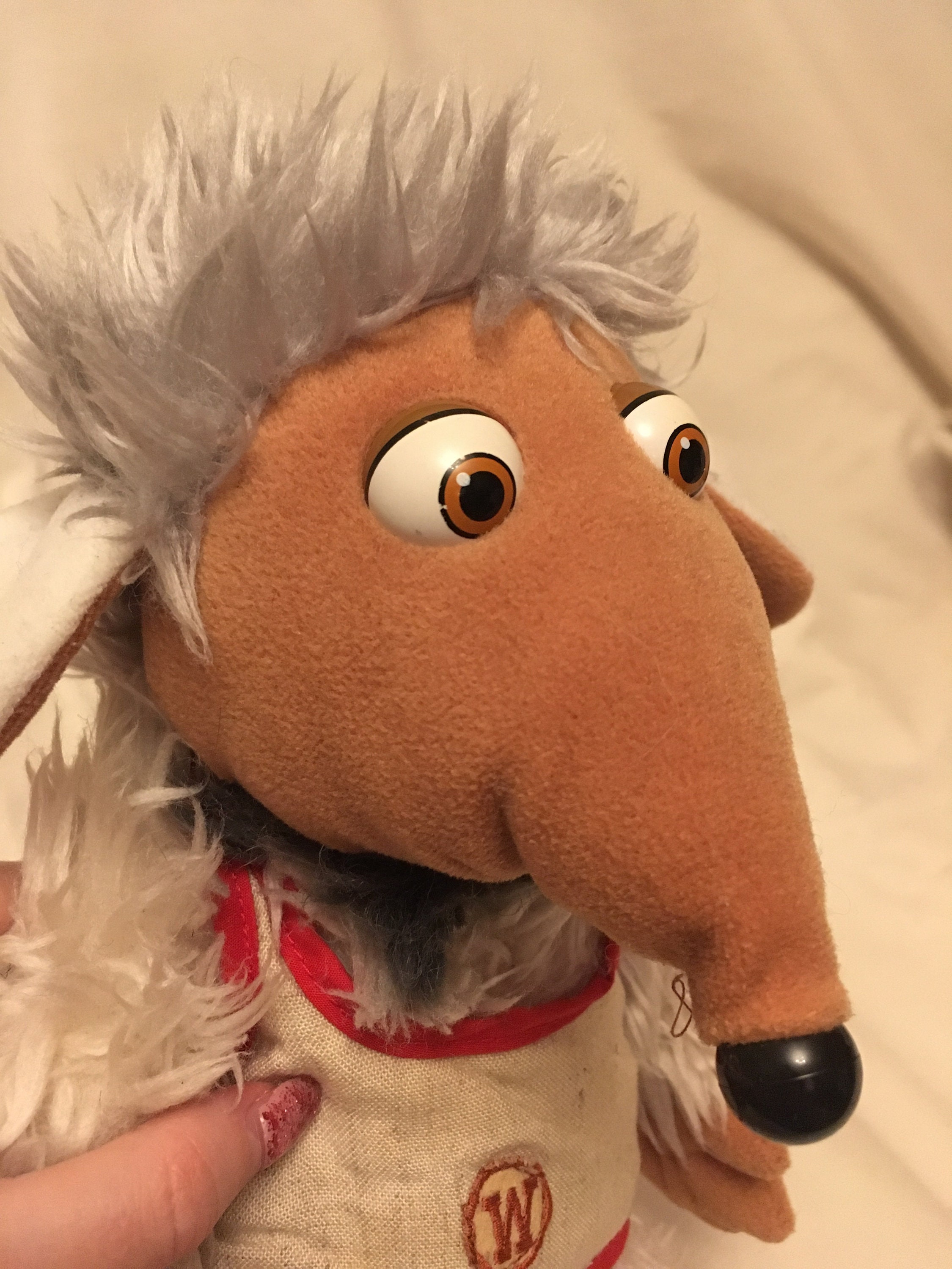 Vintage Tomsk Womble Fluffy Large Plush Toy Medium Beanie Baby Uncle ...