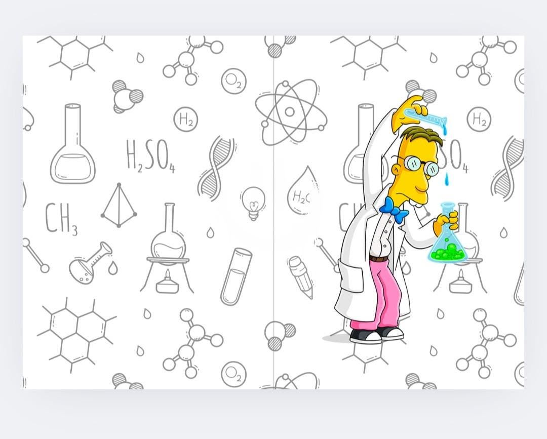 Instant Download the Simpsons Scientist Birthday Card Funny Birthday ...