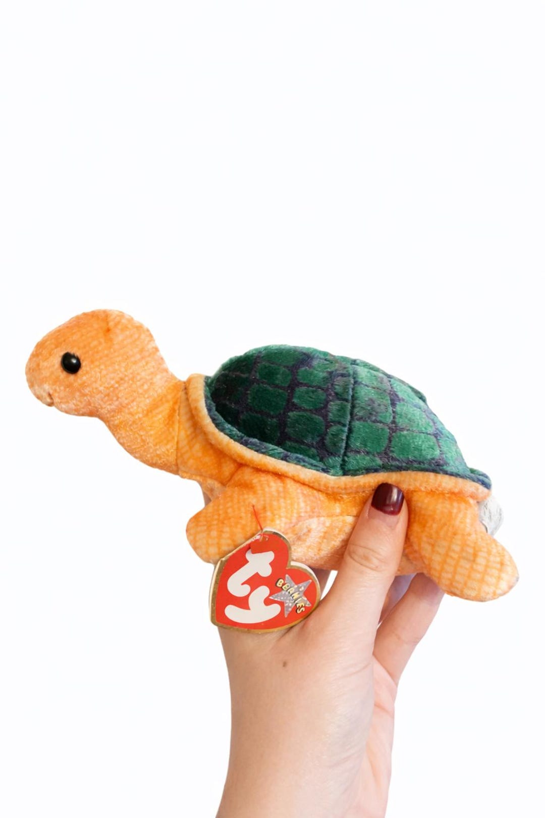 Vintage Ty Beanie Baby Sea Turtle Plush With Tag | Green Shell Turtle ...