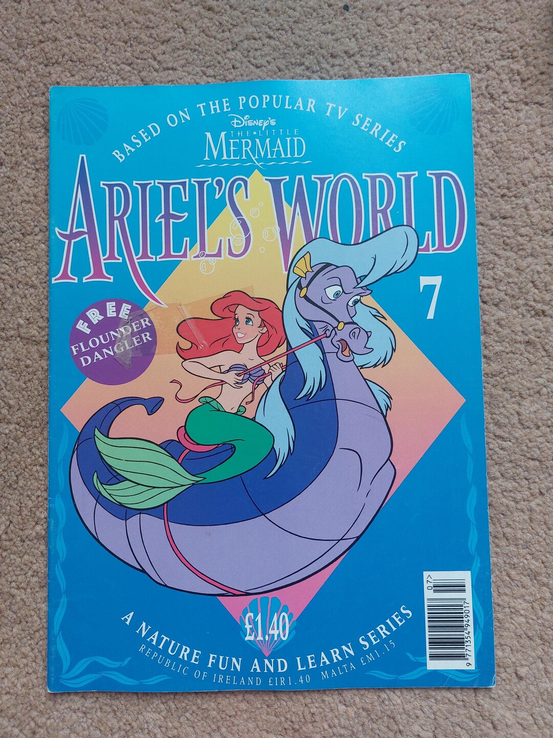 1994 DISNEY ARIEL Magazine Ariel's World Issue 7 Disney's Little ...