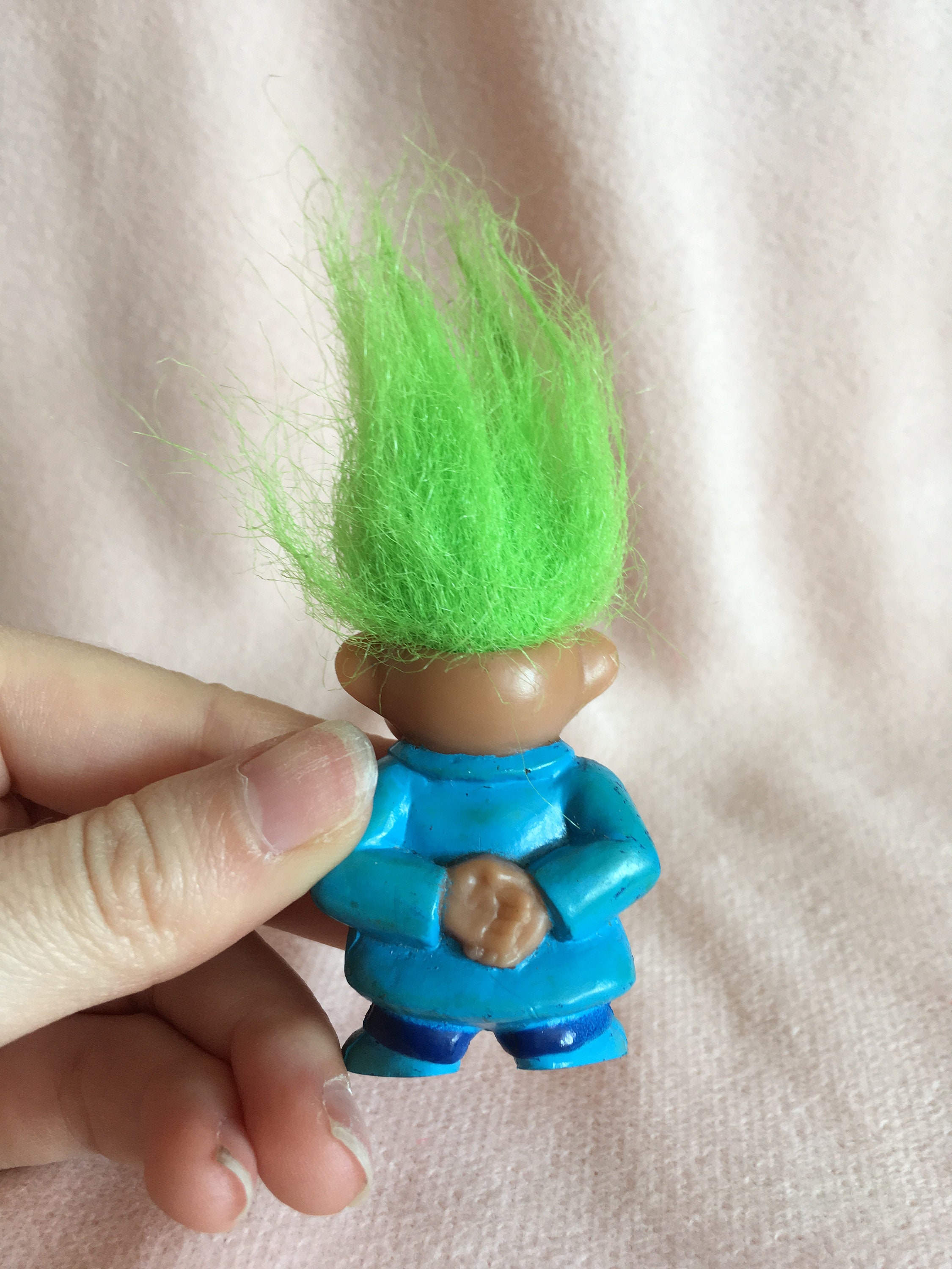 Halloween NEON TROLL Vintage Soma Troll Doll in Blue Suit With - Etsy