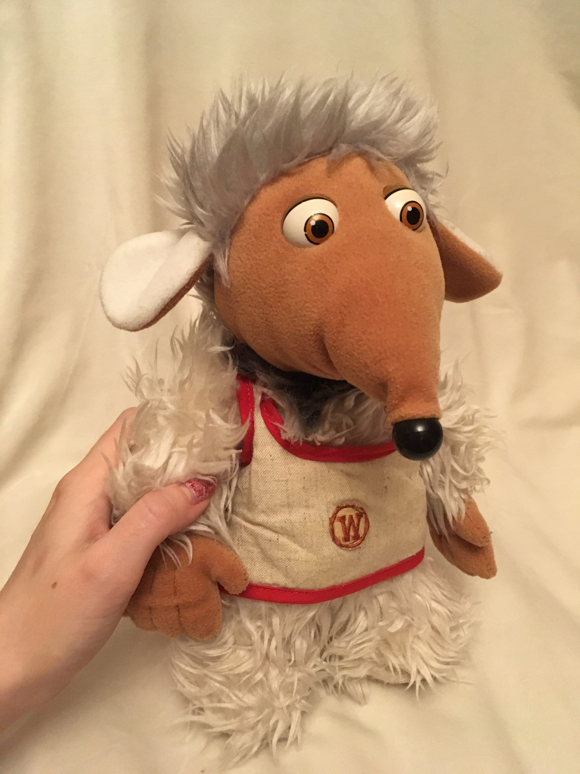 Vintage Tomsk Womble Fluffy Large Plush Toy Medium Beanie Baby Uncle ...
