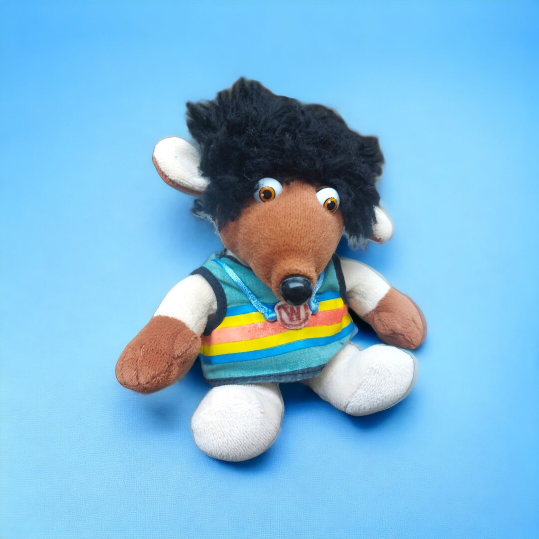 Vintage WOMBLE Stepney Beanie Teddy Bear Plush Toy Stuffed Animal 40th ...