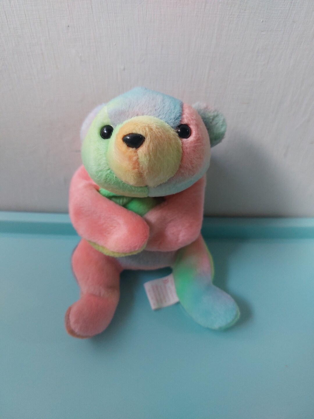Rainbow Teddy Bear Plush Toy Rainbow Baby Gift Idea Nostalgic Gift ...